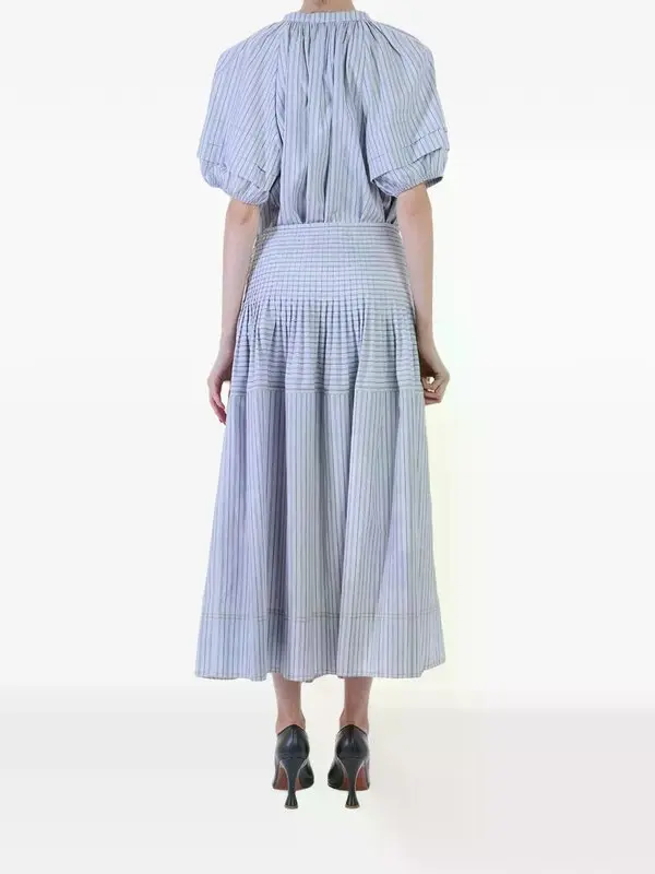 Paul Smith Striped Pleated Maxi Skirt