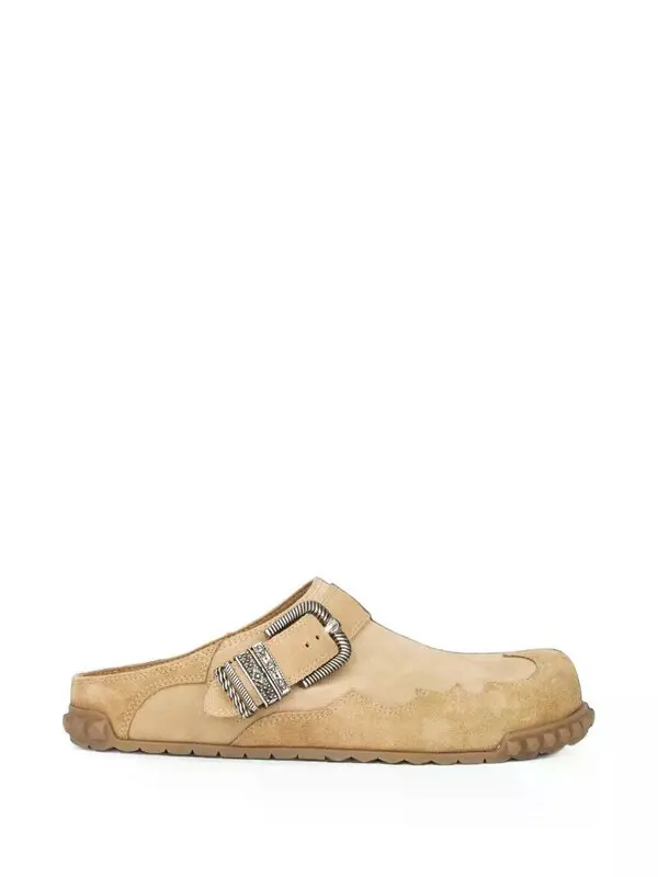Ash Texas Buckle-fastening Mules - Brown