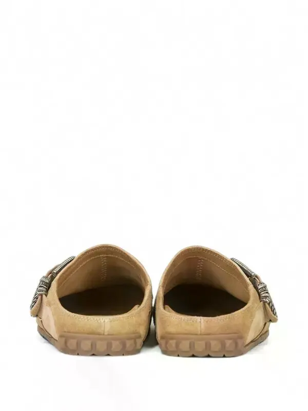 Ash Texas Buckle-fastening Mules