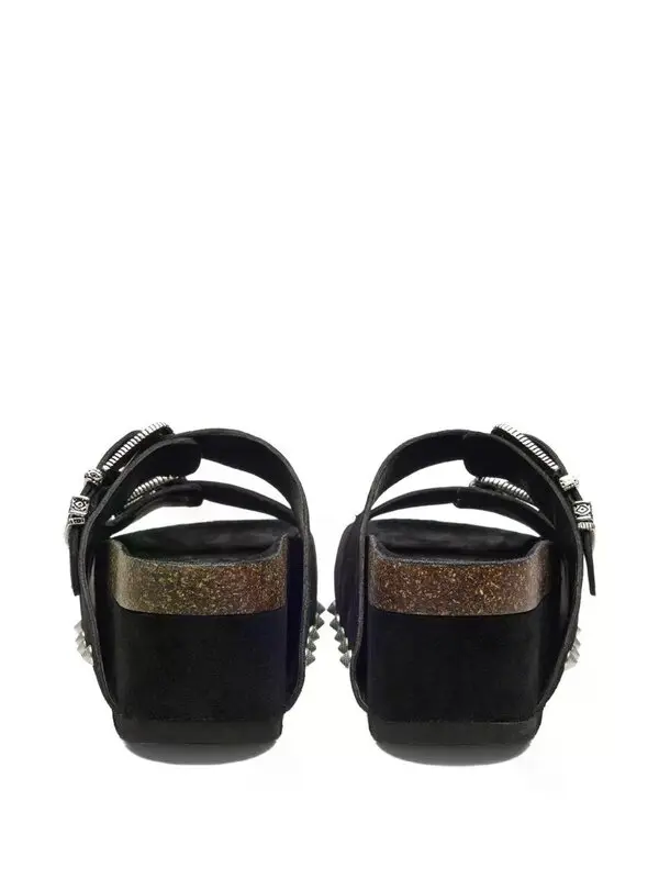 Ash Mystic Studded Platform Sandals