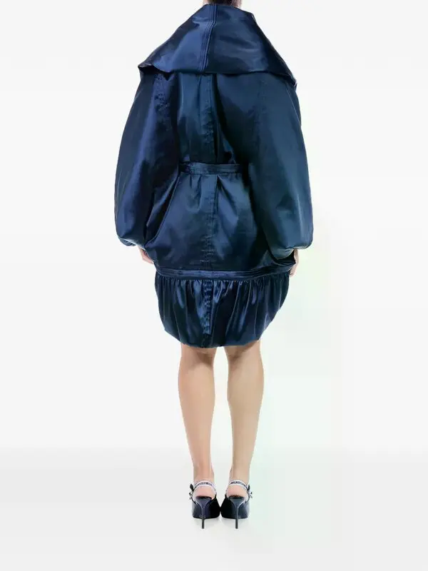 GENNY Waisted-belt Draped Jacket