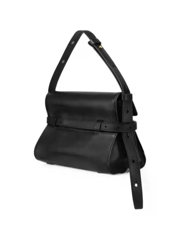 Moschino Tie Me Leather Shoulder Bag