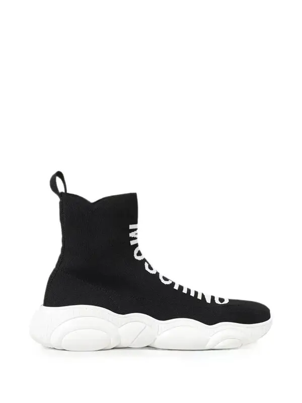 Moschino Teddy Shoes Logo-intarsia Sneakers