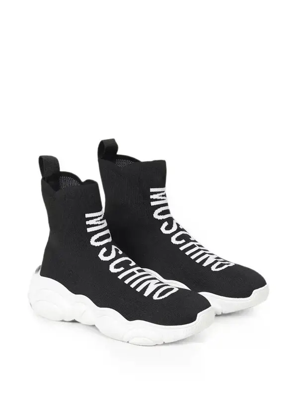 Moschino Teddy Shoes Logo-intarsia Sneakers