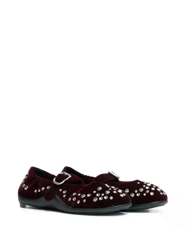 Ash Mimosa Studded Ballet Flats