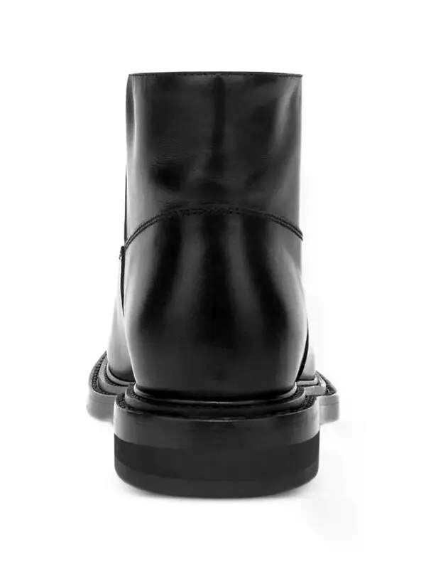 Moschino Round-toe Leather Boots