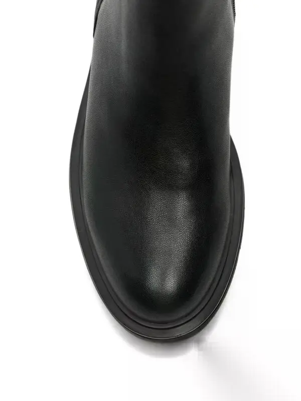 BRUNO PREMI Chunky-sole Leather Ankle Boots