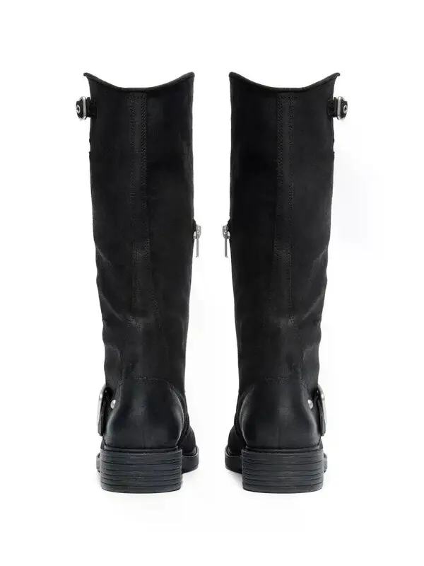 Ash Freesia Buckle-detail Leather Biker Boots