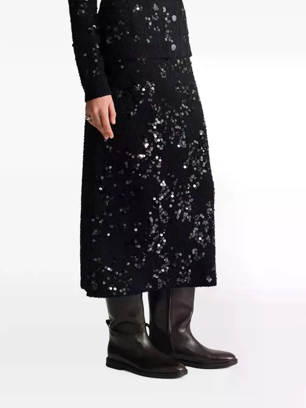 Cara Cara Yuma Sequin-embellished Midi Skirt