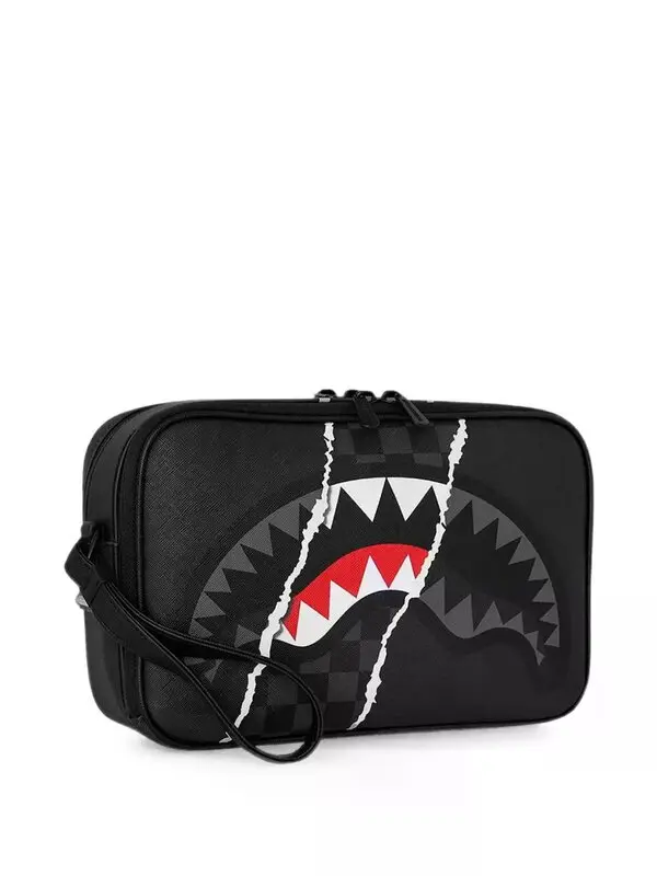 SPRAYGROUND Shark Mouth Center Rip Wash Bag
