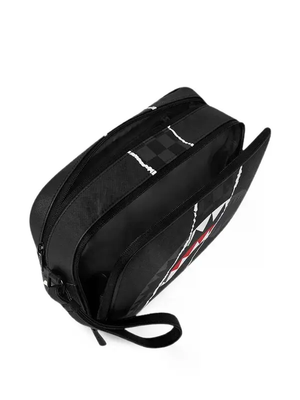 SPRAYGROUND Shark Mouth Center Rip Wash Bag