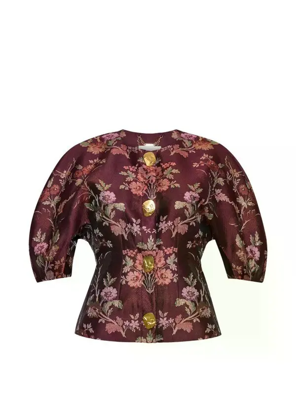 Cara Cara Fletcher Floral-jacquard Top