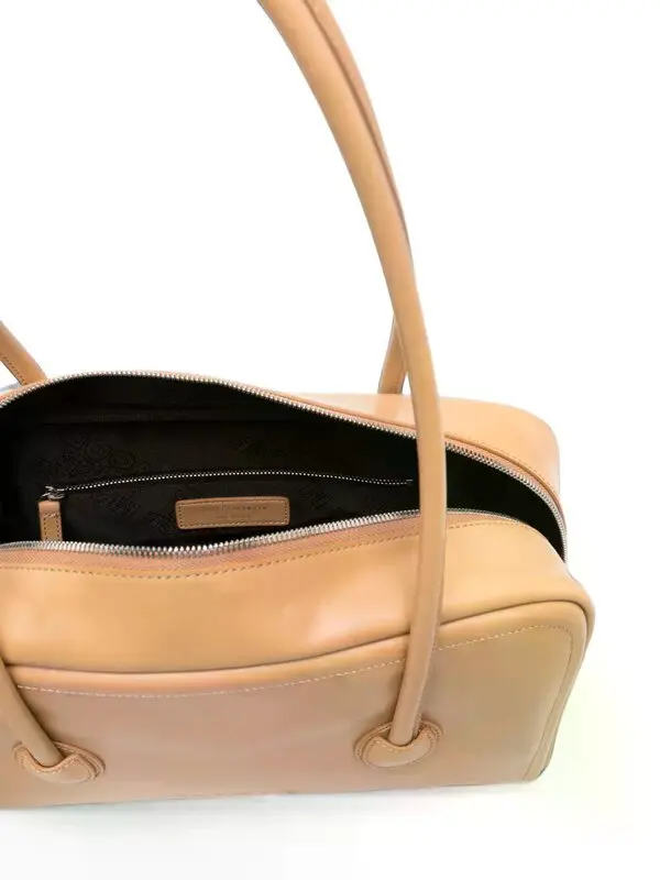 MARGESHERWOOD Logo-embossed Leather Tote Bag