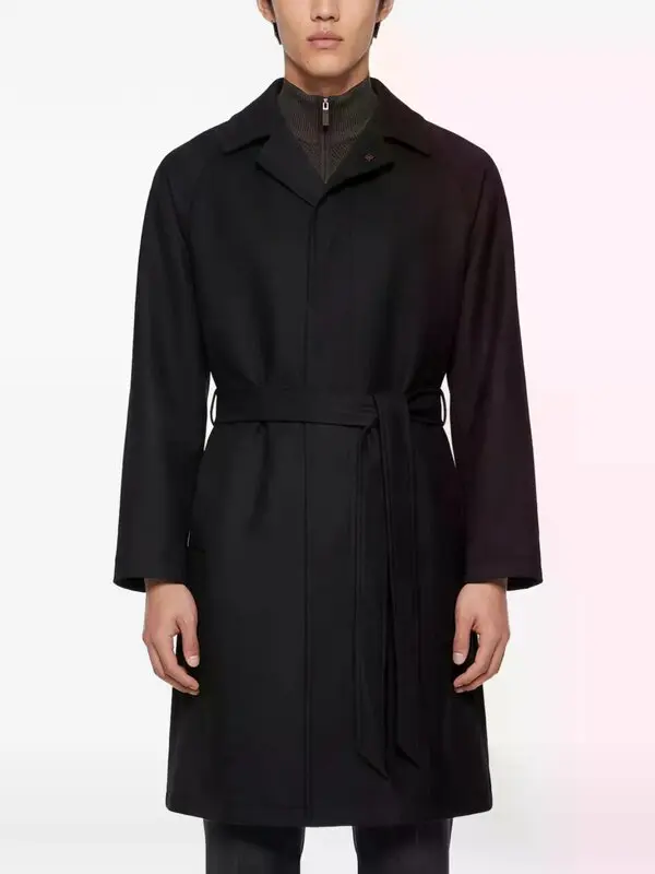 Tagliatore Salomon Belted Raglan-sleeve Coat