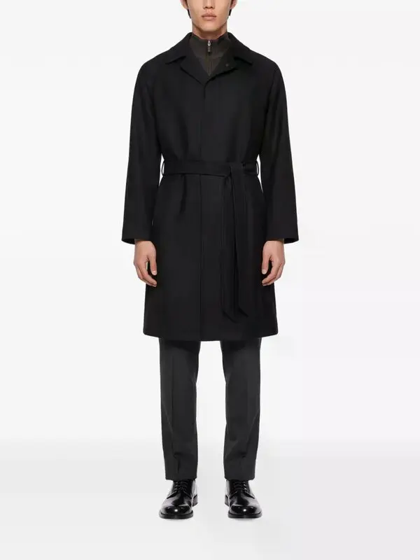 Tagliatore Salomon Belted Raglan-sleeve Coat