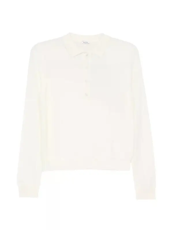 Aspesi Button-up Cashmere Polo Top