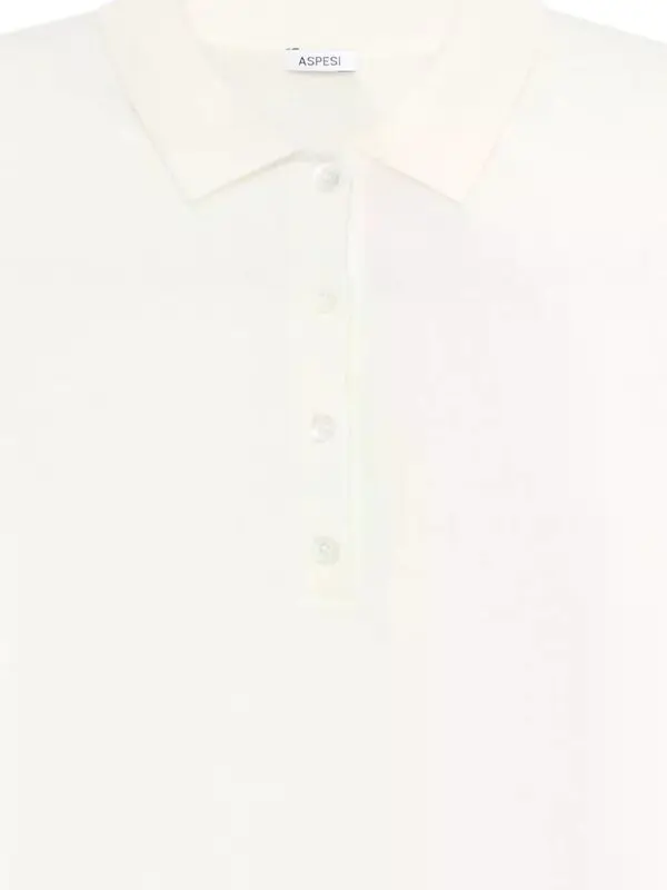 Aspesi Button-up Cashmere Polo Top