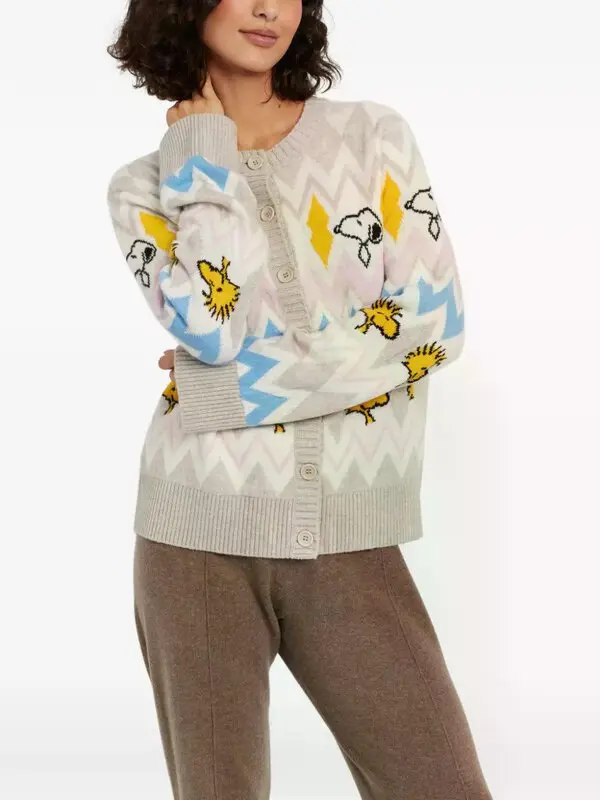 Chinti & Parker Snoopy Fair Isle Cardigan