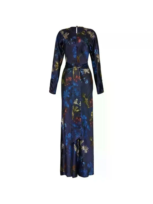 Cara Cara Montgomery Floral-print Maxi Dress - Blue