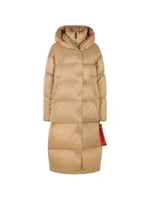 AFTER/LABEL Montreaux Quilted Hooded Coat - Neutrals