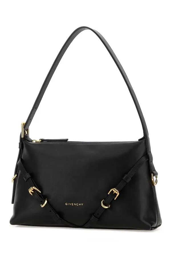 Givenchy Leather Mini Voyou Shoulder Bag - Black