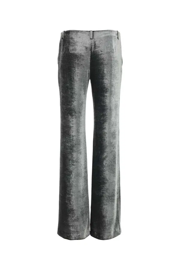 Alberta Ferretti Velvet Wide-leg Pant