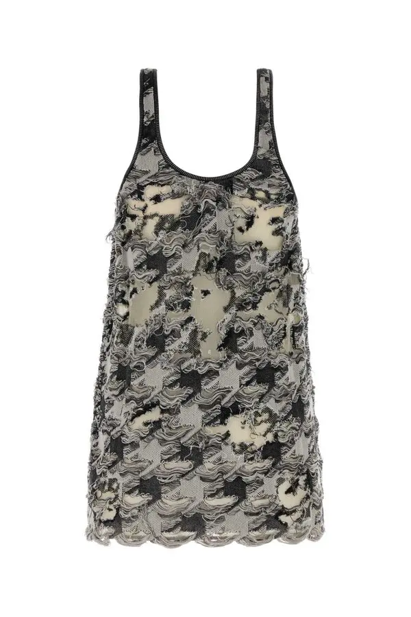DIESEL® Cotton Blend Mini Dress