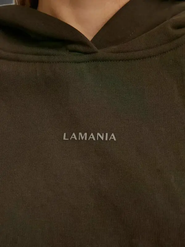LA MANIA Logo-print Hoodie