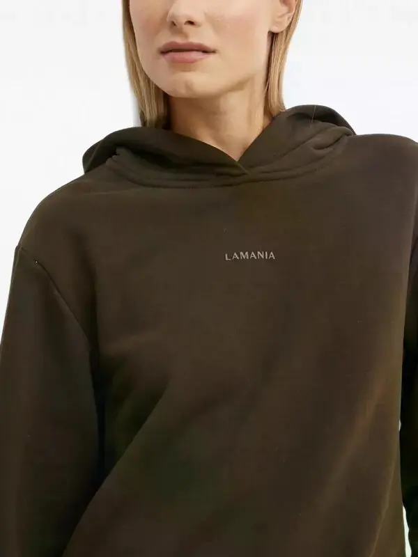 LA MANIA Logo-print Hoodie