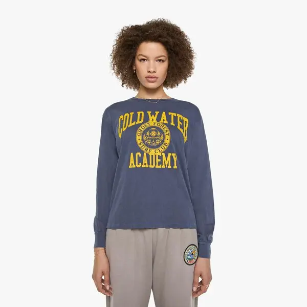 GHOST FOREST SURF CLUB L/s Spar T-shirt Cwa Rescue - Blue