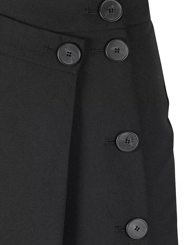 IRO PARIS Button-embellished Wrap Midi Skirt