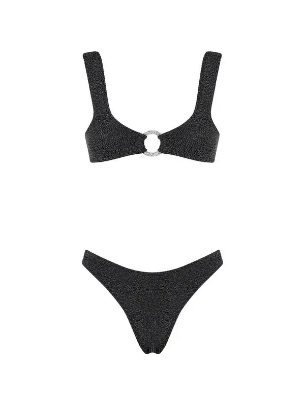 MEYIA Ray Ring-detail Bikini - Black