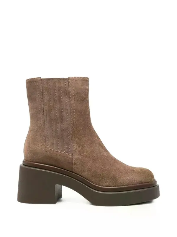 BRUNO PREMI Platform Ankle Boots - Brown