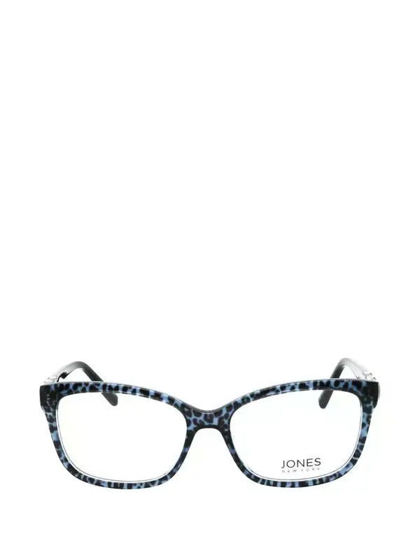 Jones New York Leopard-print Rectangle-frame Glasses