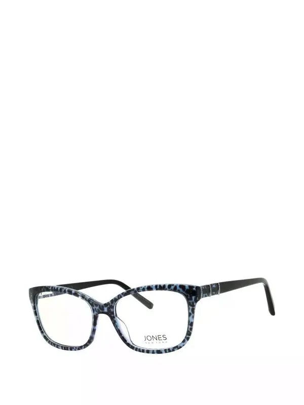 Jones New York Leopard-print Rectangle-frame Glasses
