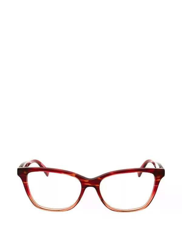 Longchamp Rectangle-frame Glasses - Red