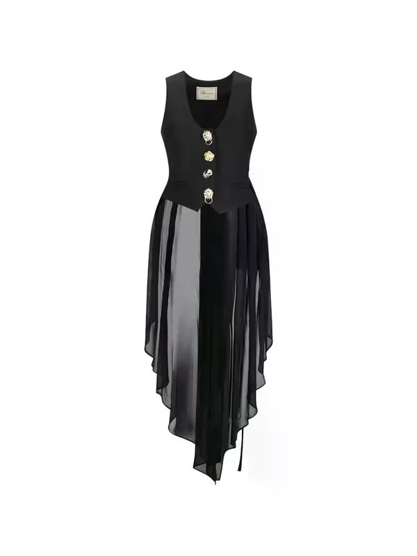 Blumarine Asymmetric-hem Waistcoat-style Gilet