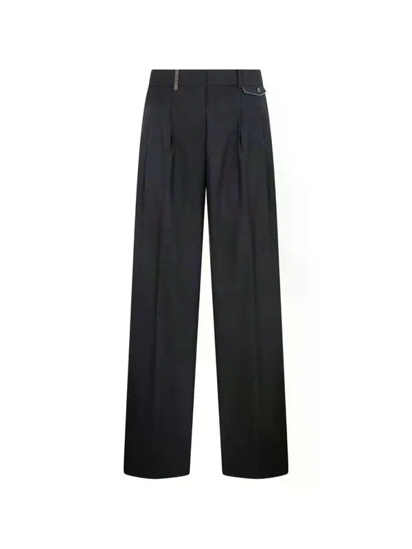 Peserico Check-pattern Pleated Trousers