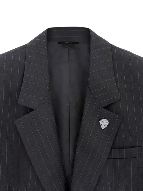 Gucci Pinstriped Wool Suit - Grey