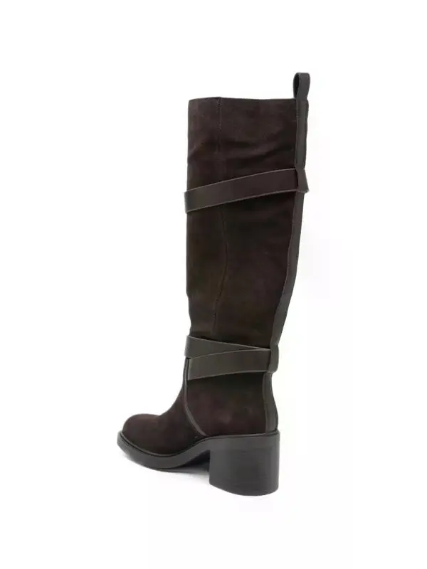 Liu Jo Buckle-detail Suede-finish Boots