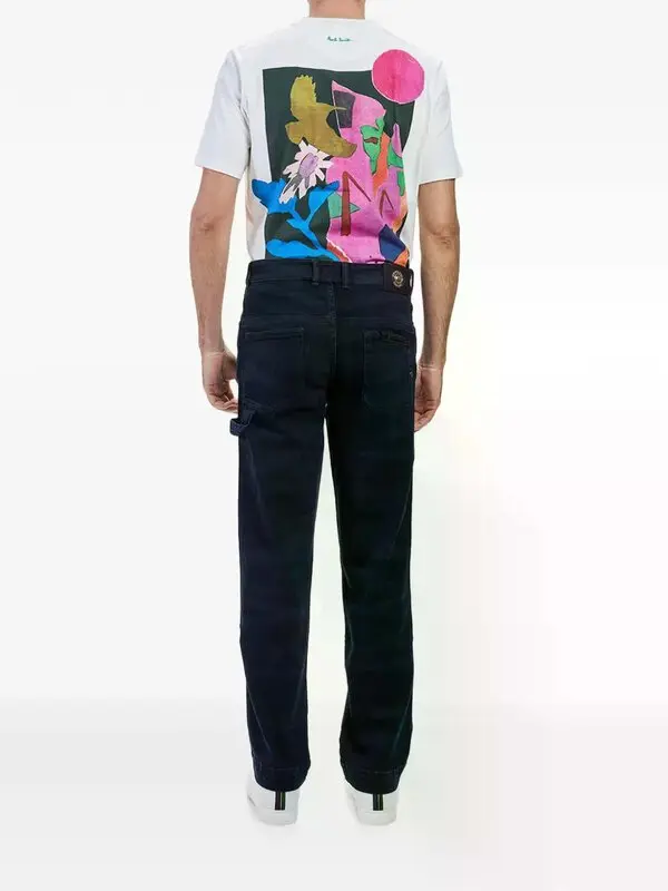 Versace Piece Number V-emblem Regular-fit Jeans