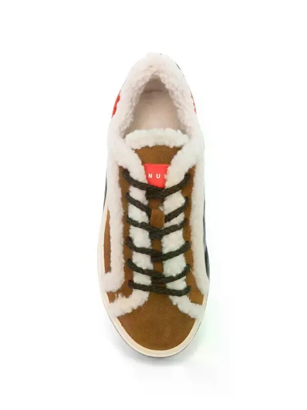 Inuikii Lila Shearling-trim Sneakers