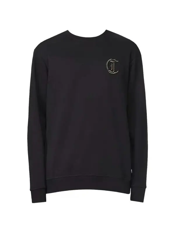 Just Cavalli Logo-embroidered Cotton Sweater