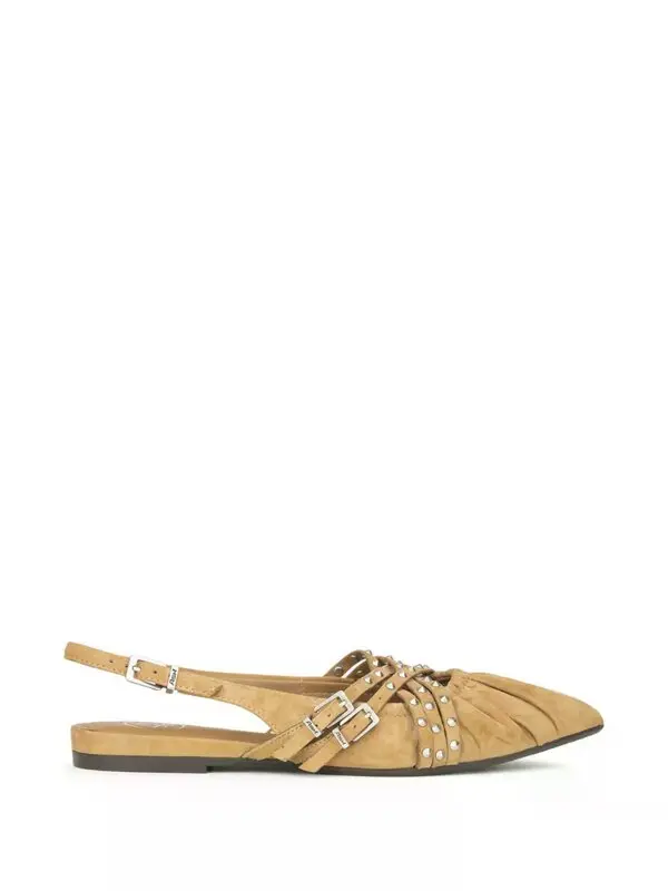 Ash Bianca Studded Ballet Flats