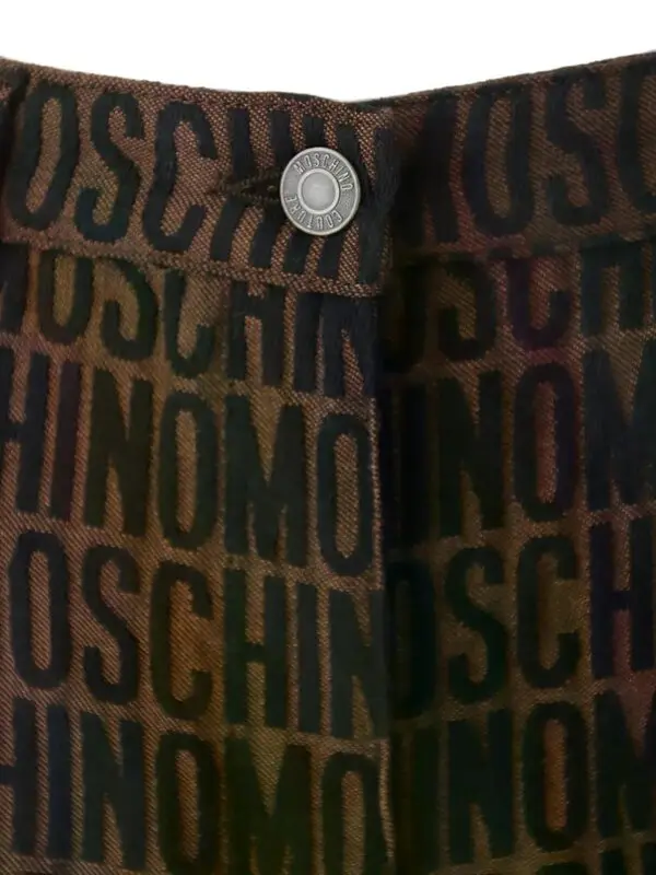 Moschino Logo-jacquard Five-pocket Trousers