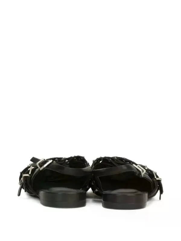 Ash Bianca Studded Leather Ballet Flats
