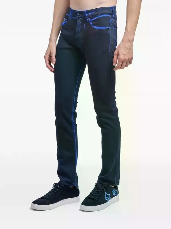 Versace Nocturnal Washed-effect Slim-fit Jeans