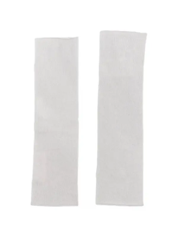 LISA YANG Aspen Cashmere Fingerless Gloves - Neutrals