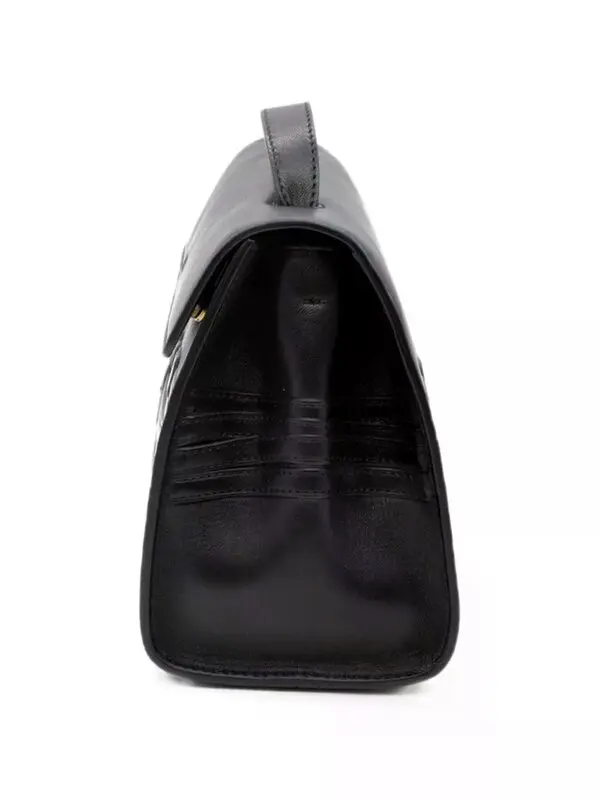 Moschino Tie Me Embossed Calf Leather Mini Tote Bag