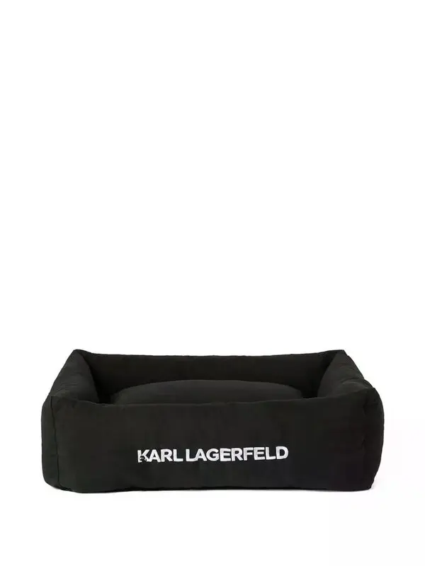 Karl Lagerfeld Logo-embroidered Pet Bed - Black